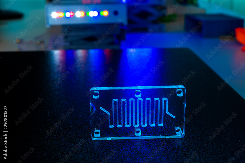 Organ-on-a-chip (OOC) - microfluidic device chip that simulates ...