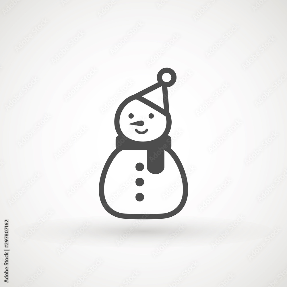 Snowman Icon Vector