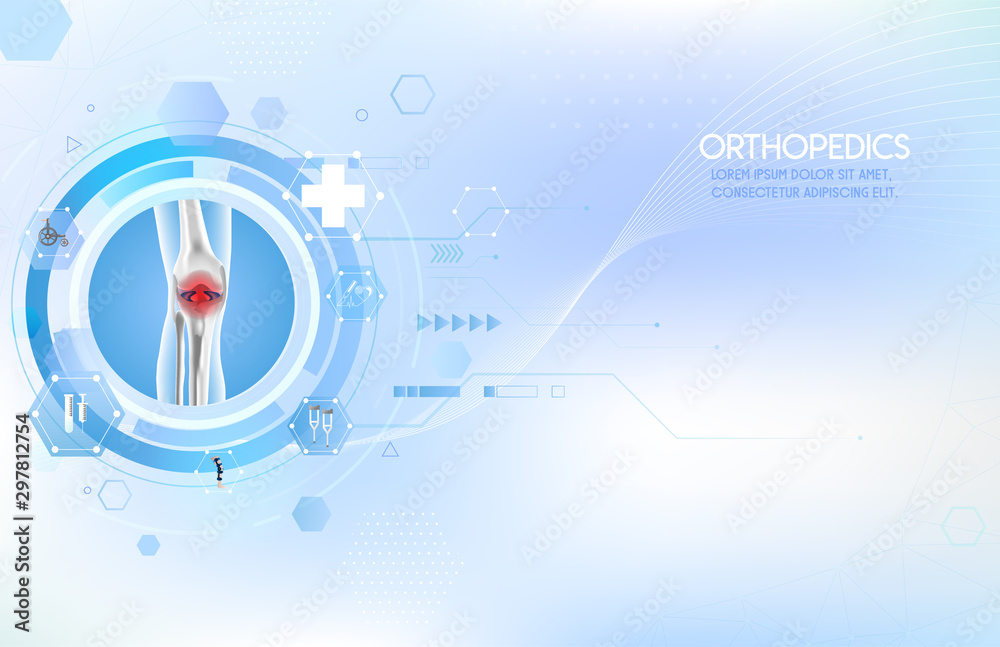 Medical orthopedic abstract background. Treatment for orthopedics ...