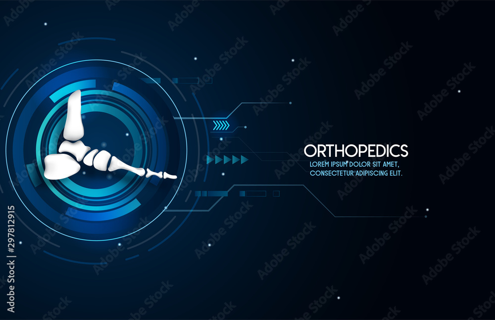Medical orthopedic abstract background. Treatment for orthopedics ...