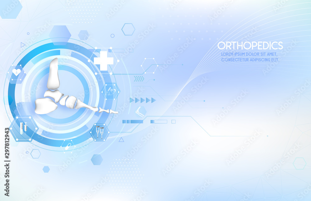 Medical orthopedic abstract background. Treatment for orthopedics ...