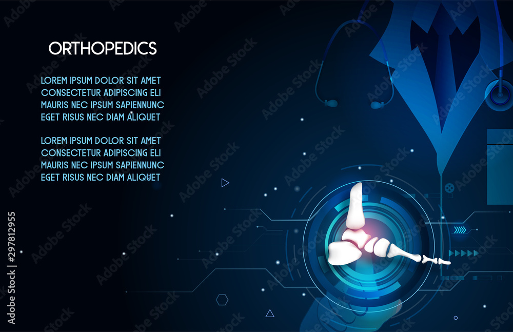 Medical orthopedic abstract background. Treatment for orthopedics ...