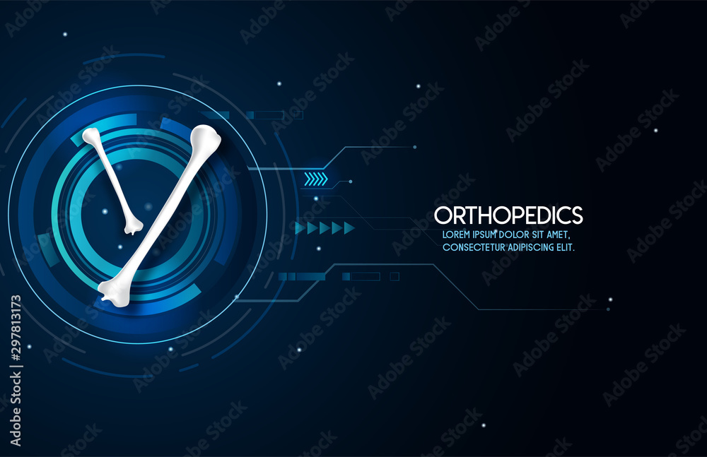 Medical orthopedic abstract background. Treatment for orthopedics ...