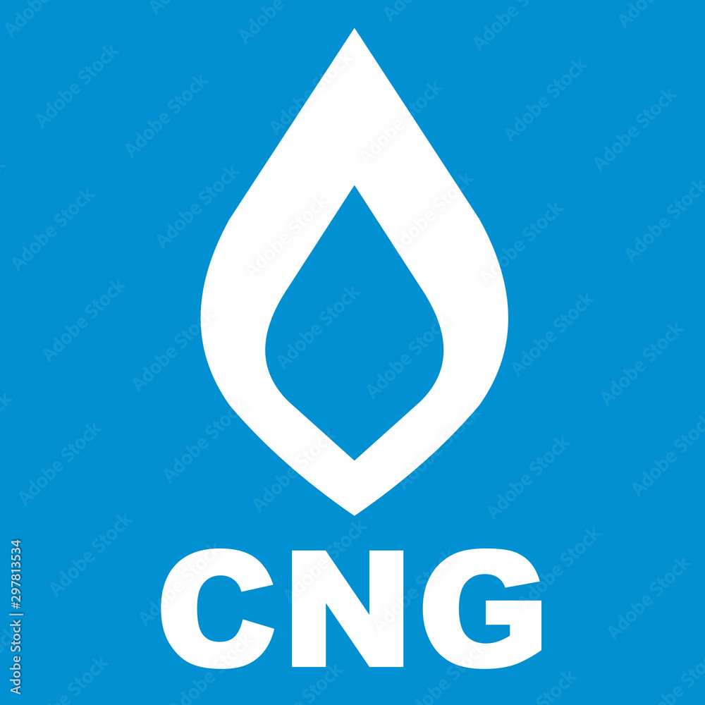 CNG gas sign - flame - fire -shape - flame (compressed natural gas ...