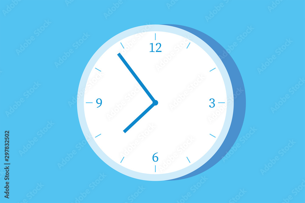 シンプルな時計のイラスト画像 Stock Illustration | Adobe Stock