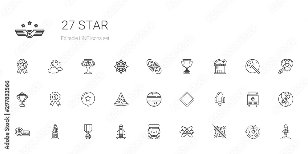 star icons set Stock Vector | Adobe Stock
