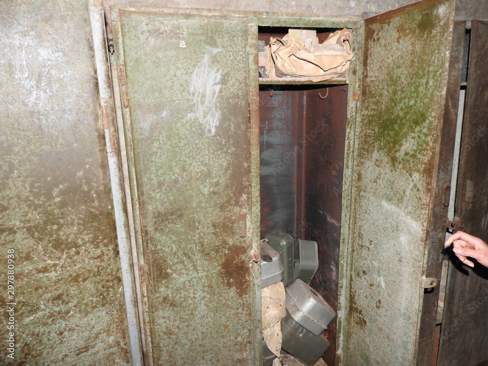 An abandoned prison in an underground bunker. A former Soviet cold war ...