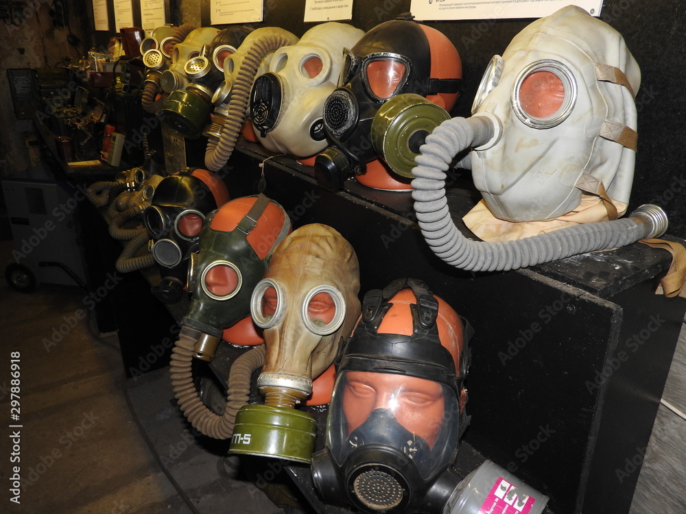 Underground Soviet bunker in its original form, Moscow, Russia Stock ...