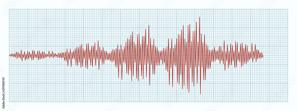 Diagram of earthquakes, concept of seismic activity. Stock Vector ...