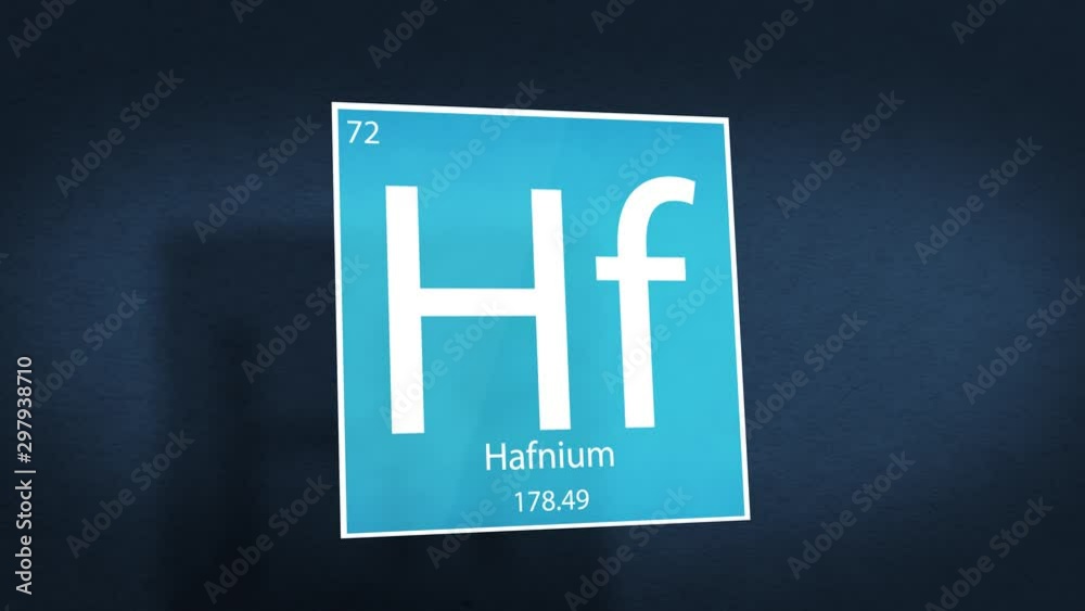 Periodic Table of Elements Cinematic Animated Series - Element Hafnium ...