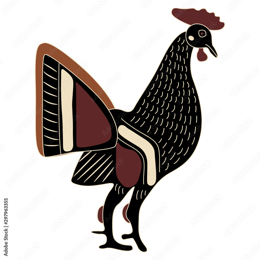 Stylized Rooster Vector