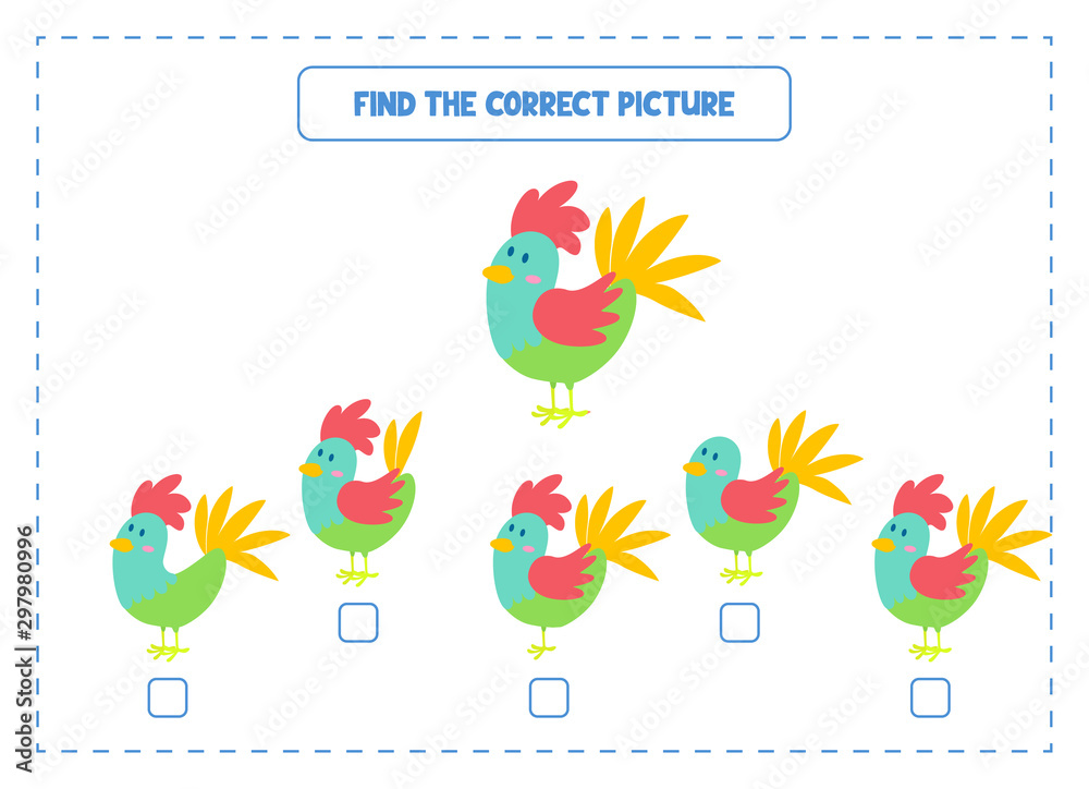 Find the Correct Picture Game. Educational exercises and worksheets for ...