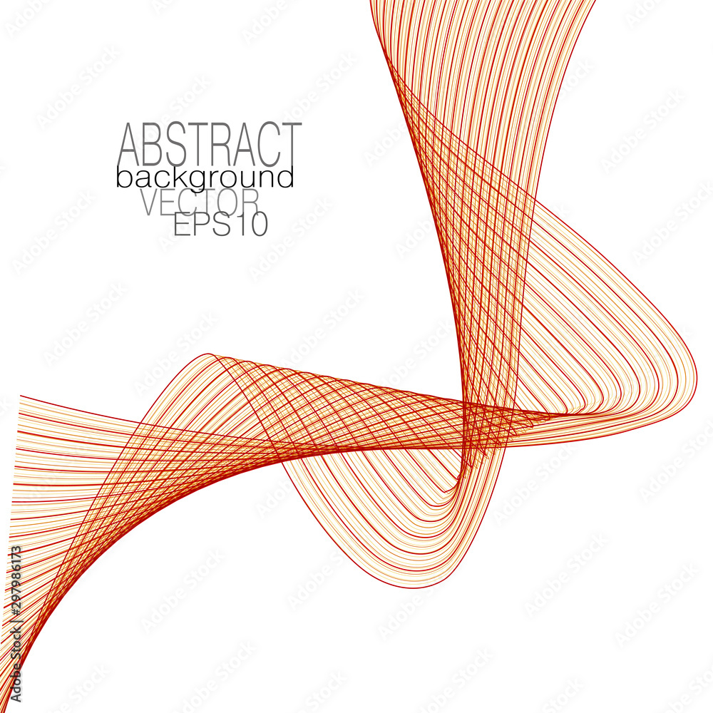 Orange Decorative Lines Clip Art