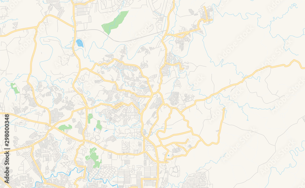 Printable street map of San Jose del Monte, Philippines Stock Vector ...