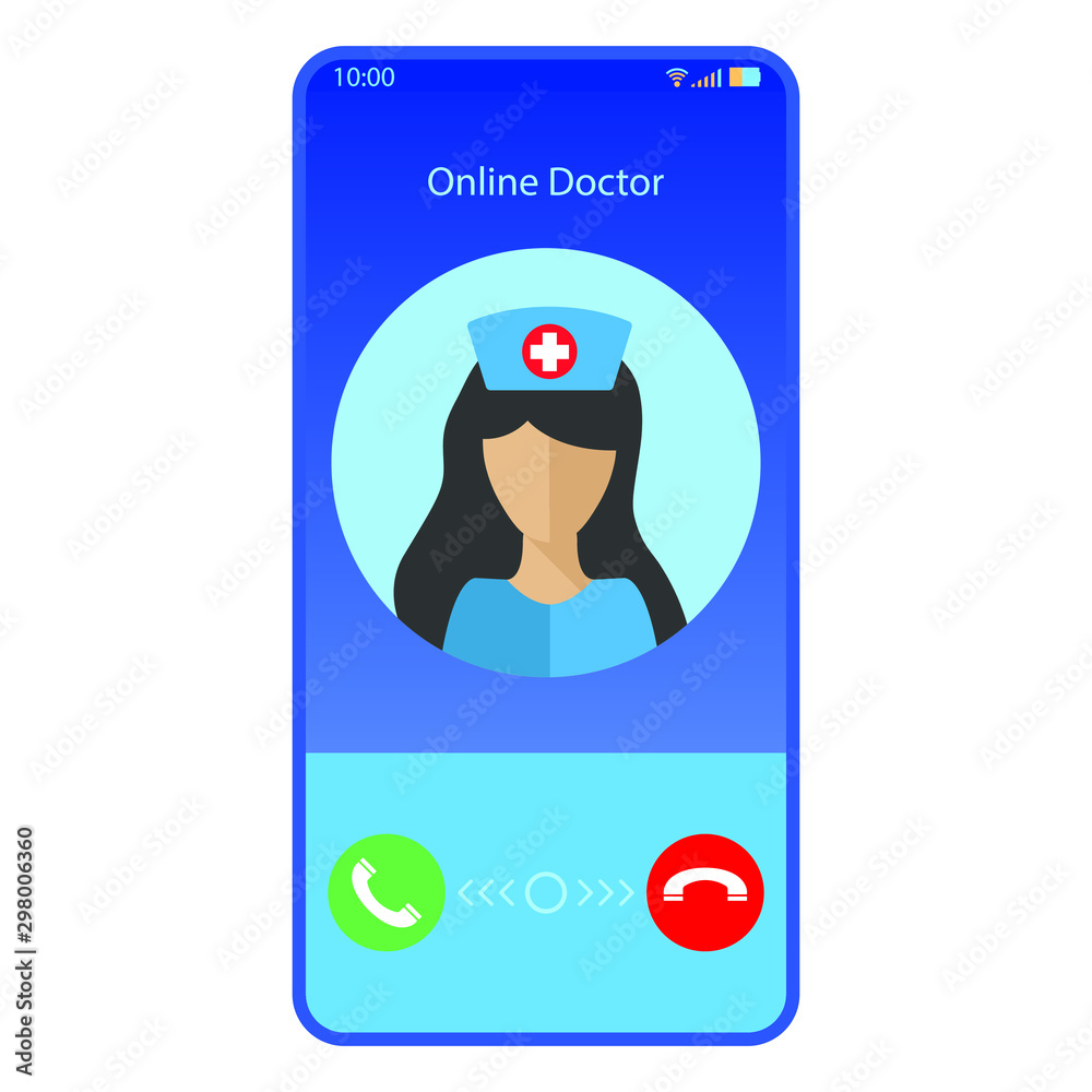 Healthcare service. Vector medical icon doctor. Vector icon mobile ...