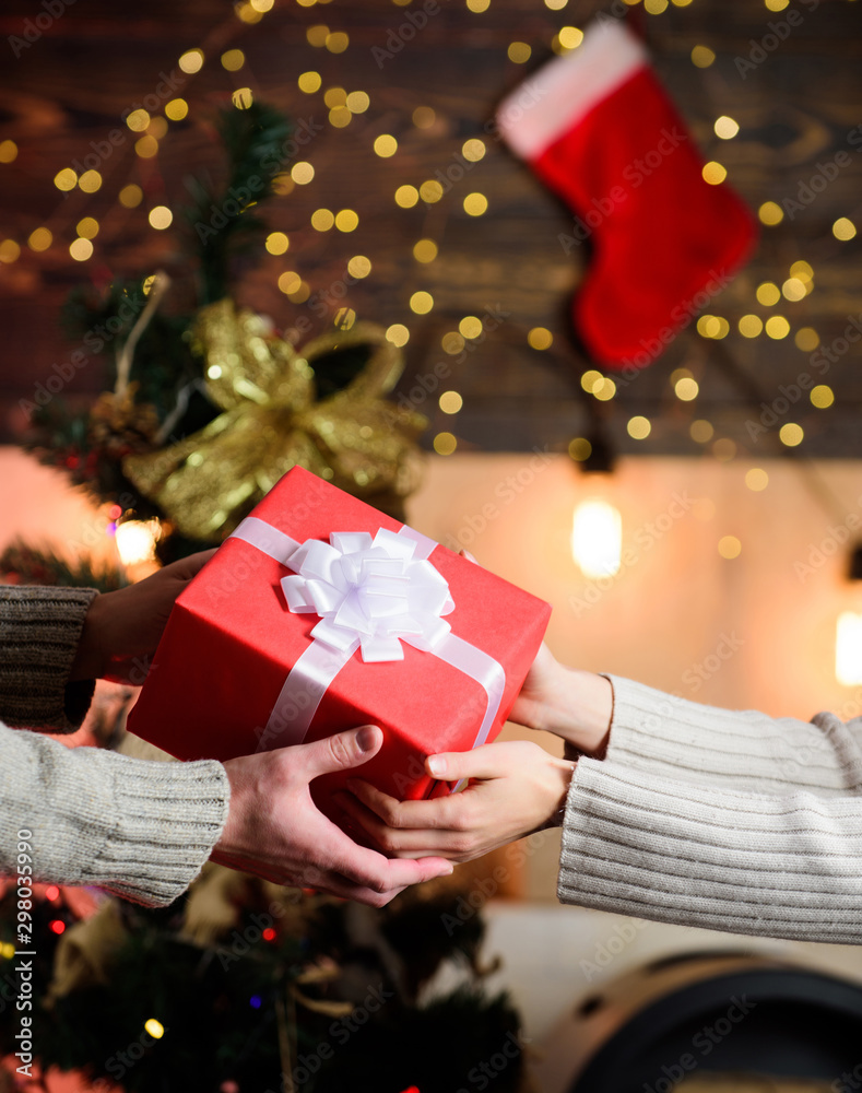 Spread love around. Giving and receiving. Delivery service. Hands ...