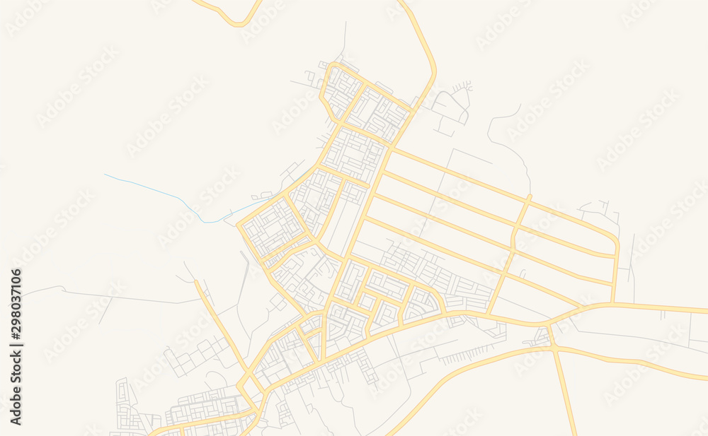Printable street map of Najran, Saudi Arabia Stock Vector | Adobe Stock