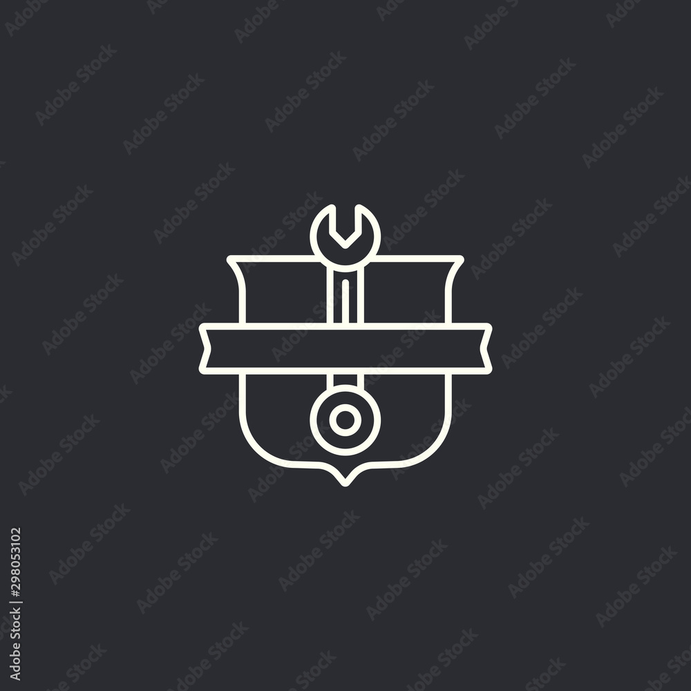 Auto mechanic service. Mechanic service logo set. Repair service auto ...