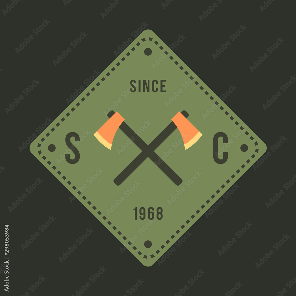 Camping outdoor logo set. Adventure travel logos. Retro camp vectors ...