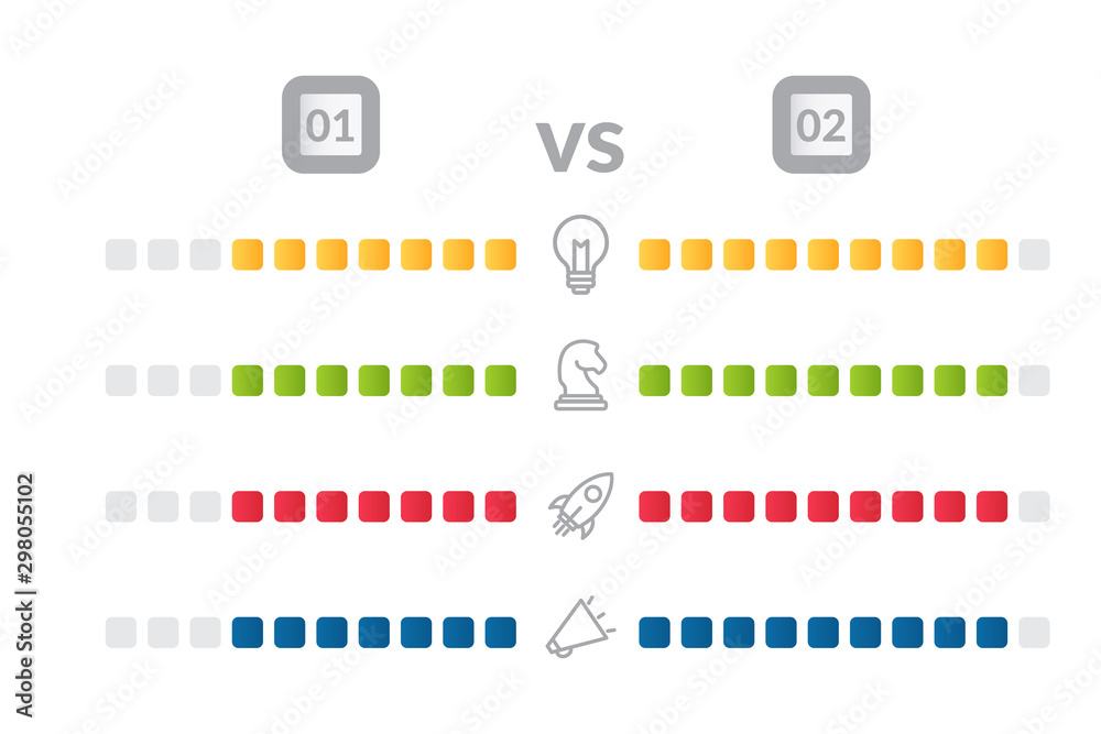 comparison infographic flow chart design . business infographic concept ...
