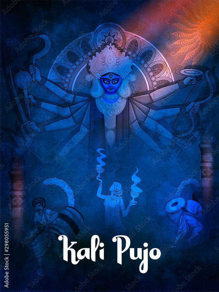 Simbolo De Kali 925 Sterling Silver Kali Goddess Pendant Hindu Deity