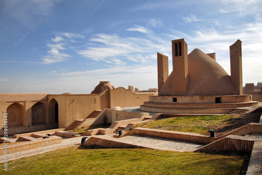 Iranian attractions. Safavid-era ice house (yakh dan, fridge), Meybod ...