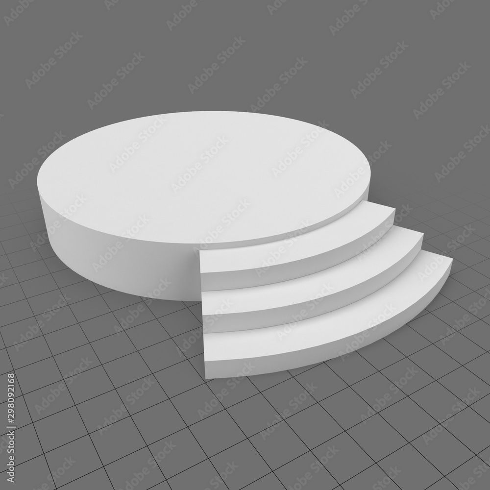 Round stage podium 1 Stock 3D asset | Adobe Stock