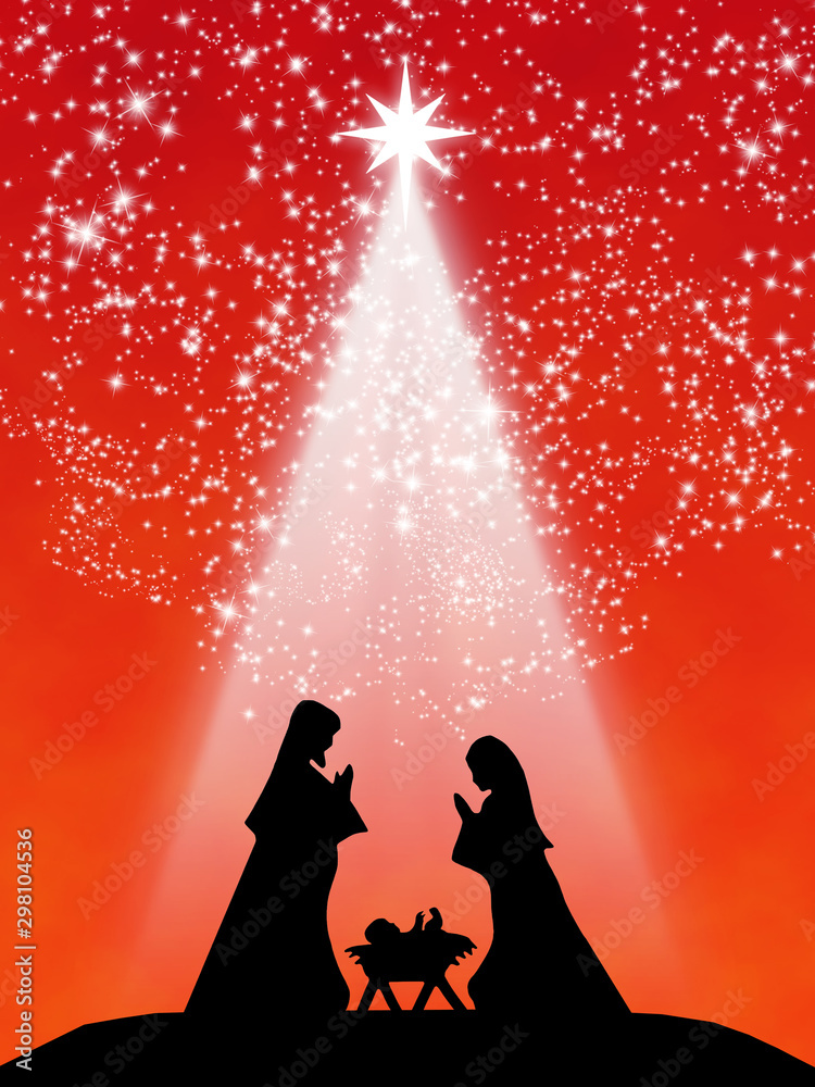 Red Nativity Backgrounds