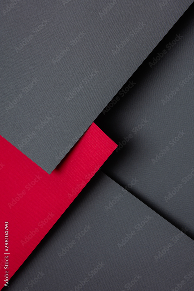 Red and black paper design Stock Photo | Adobe Stock