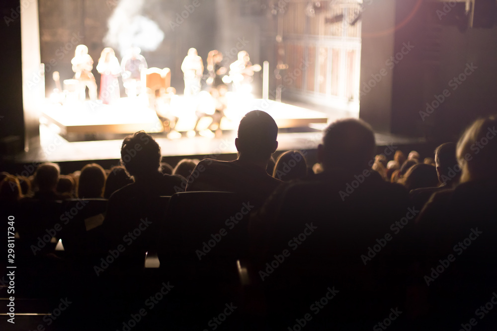 theater audience watching a show Stock Photo | Adobe Stock