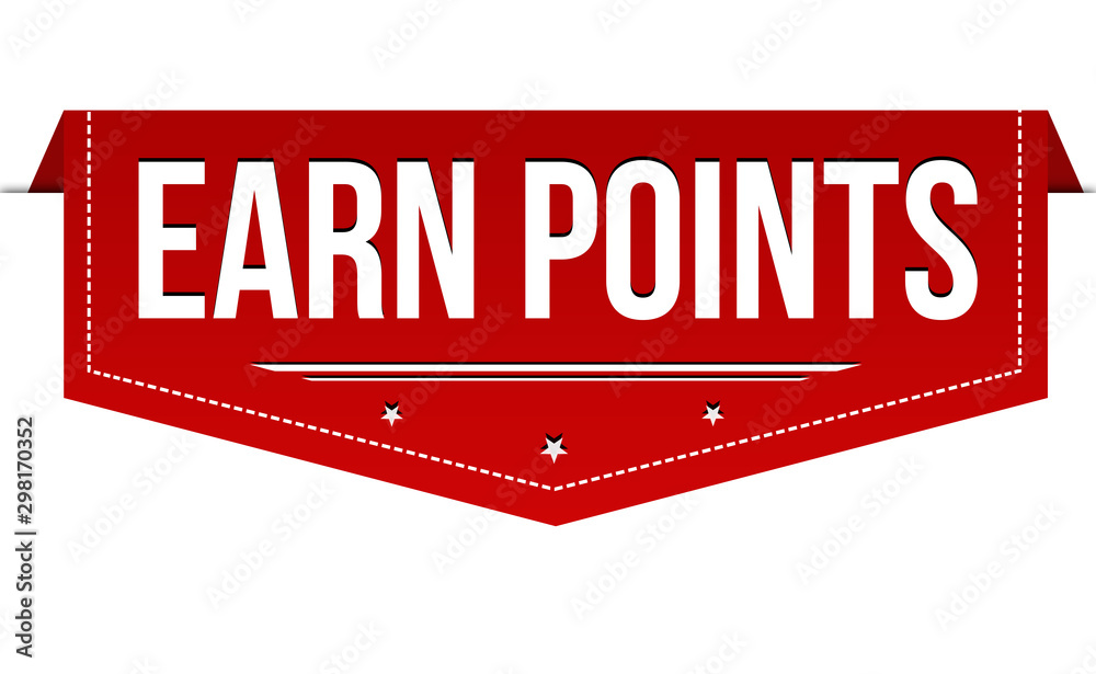 Earn points banner design Stock Vector | Adobe Stock