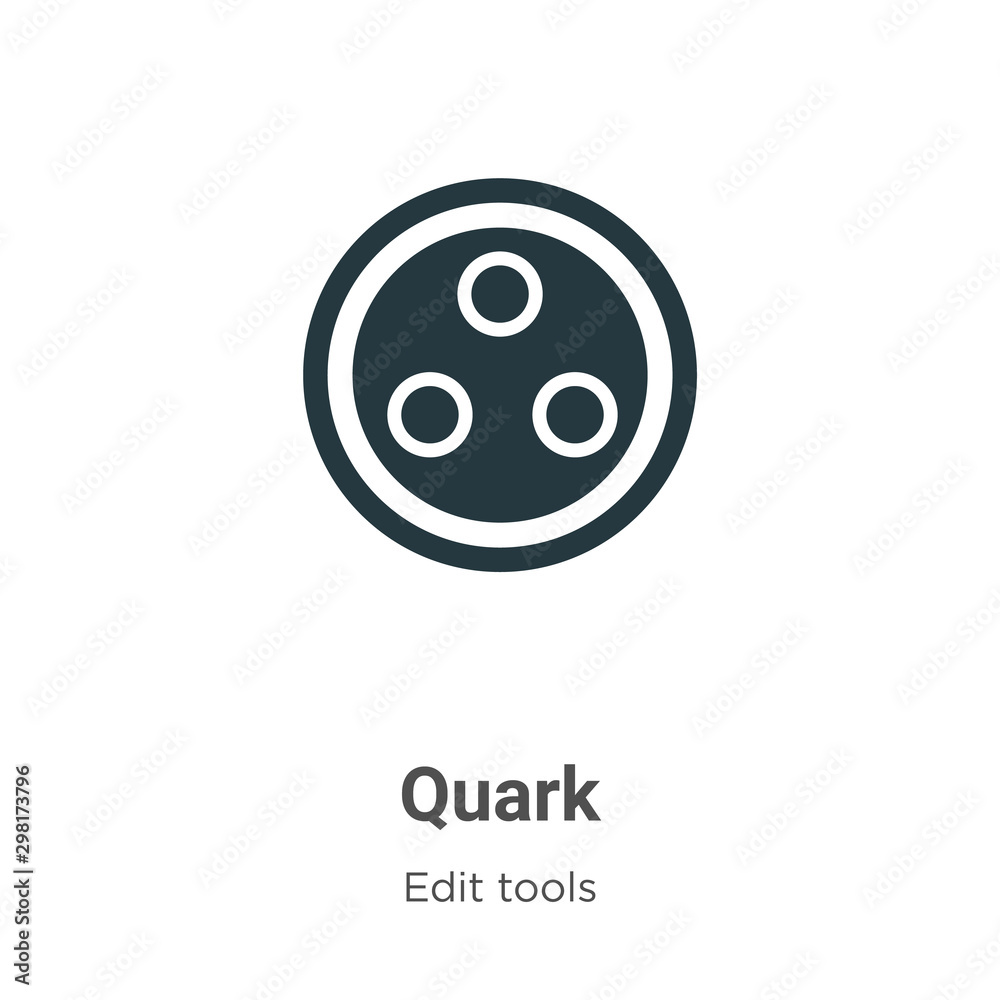 Quark vector icon on white background. Flat vector quark icon symbol ...