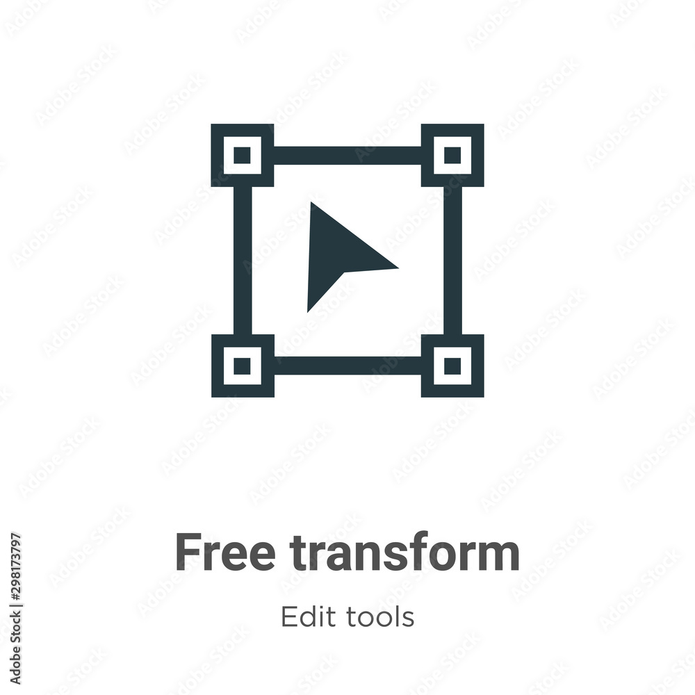 Free transform vector icon on white background. Flat vector free ...