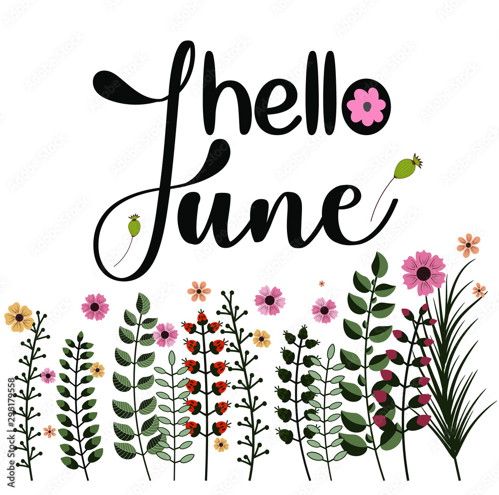 June Month Clipart