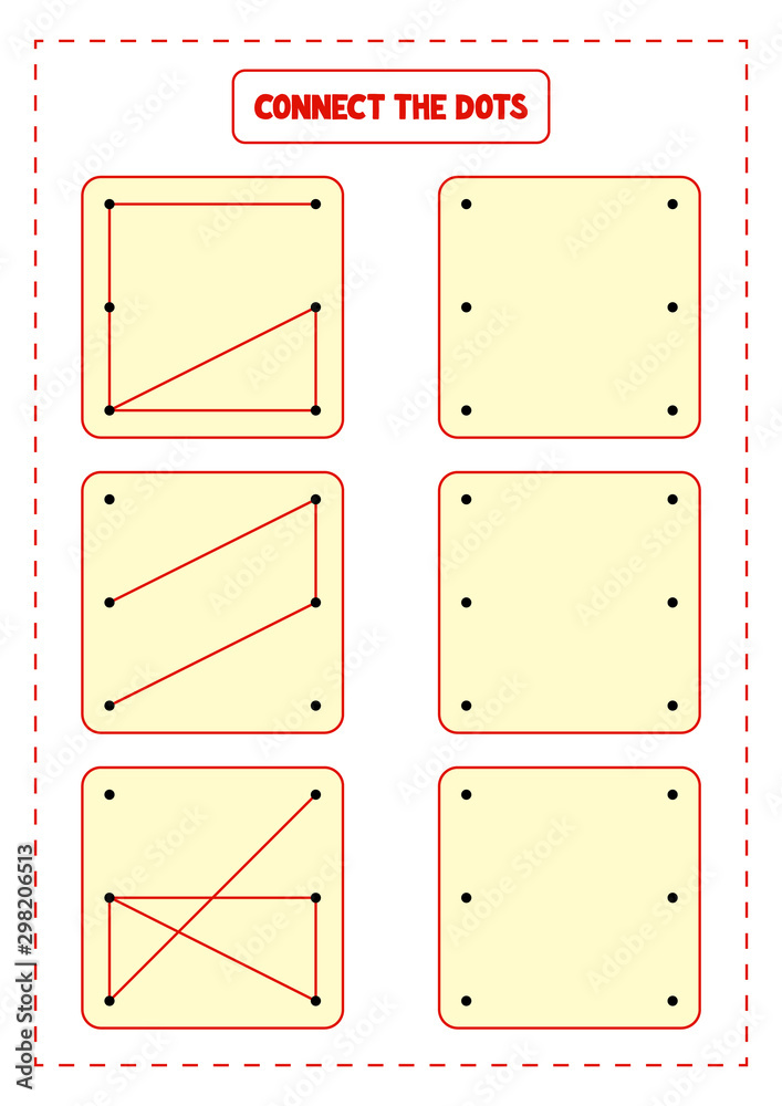Connect the dots. An educational game for practicing motor skills of ...