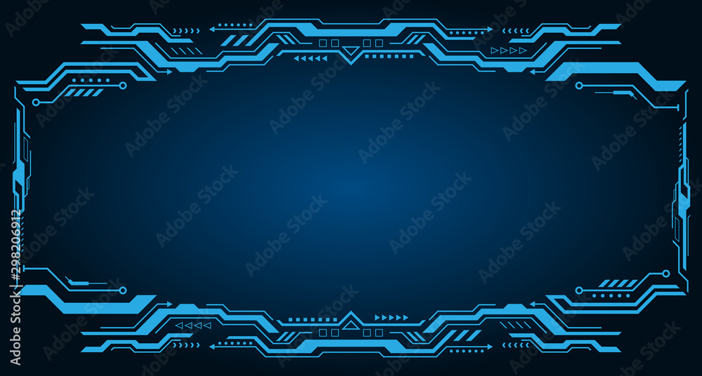 Technology Futuristic Frame. Virtual Panel, Dashboard HUD Stock Vector ... Technology Futuristic Frame. Virtual Panel, Dashboard HUD Stock Vector ...