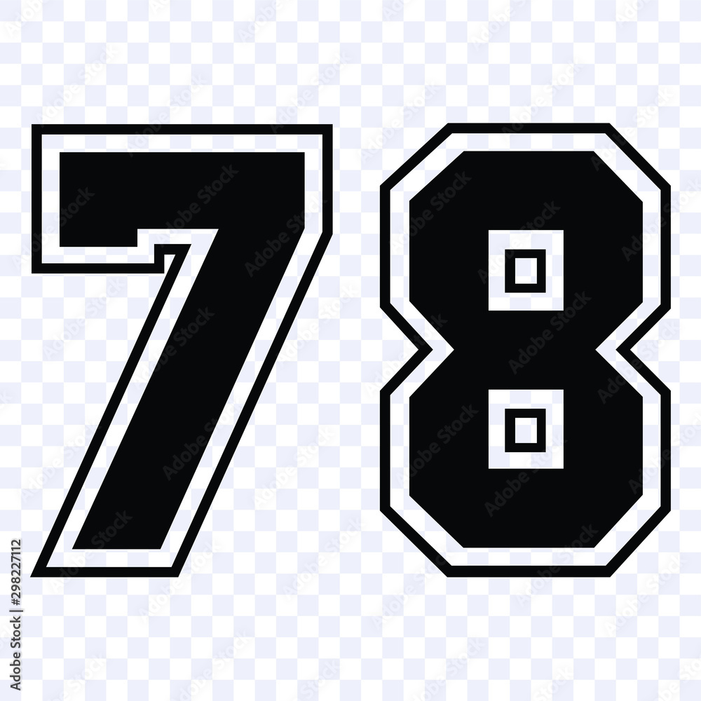 Seventy eight vector. Silhouette sketch cut-out figures or print ...