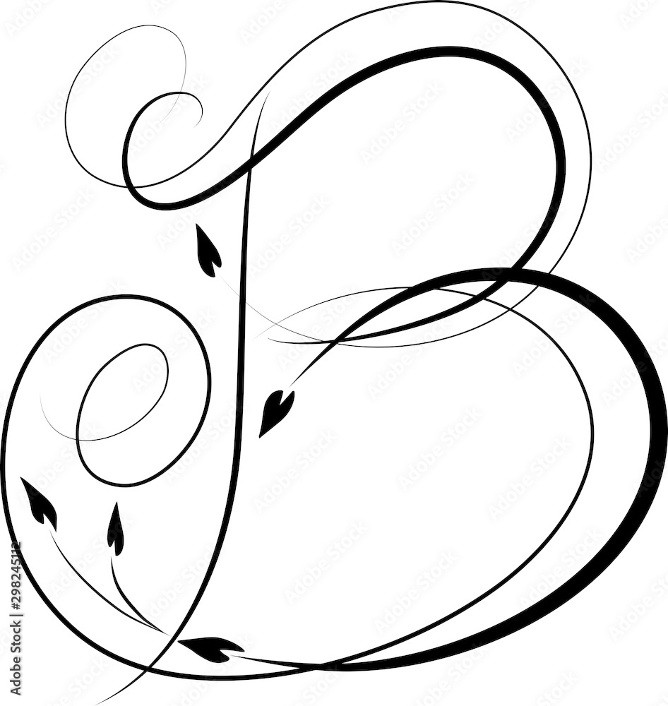 letra B Stock Vector | Adobe Stock