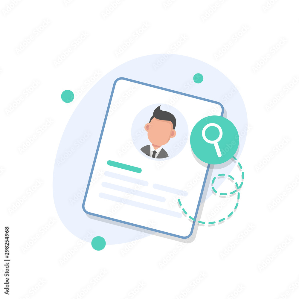 Personal info data, user or profile card details symbol Stock Vector ...