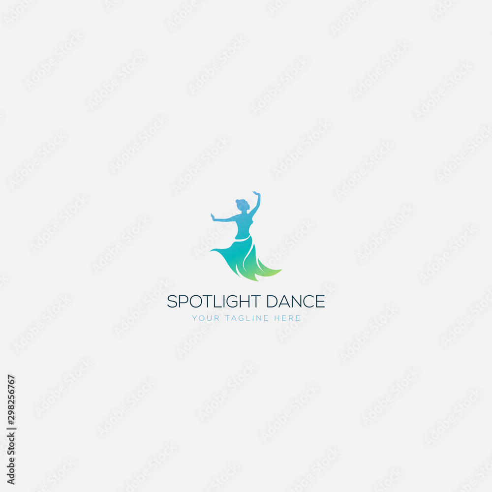 spotlight dance abstract people dance logo designs Stock Vector | Adobe ...
