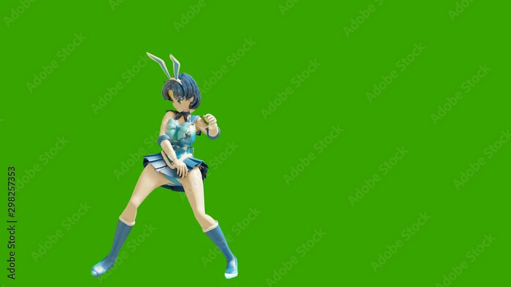 Animation dancing cartoon anime girls. Girl in the style of anime ...