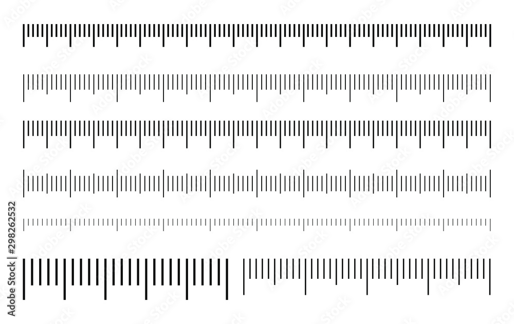 Ruler scale measure line. Measurement scale texture pattern. Vector ...