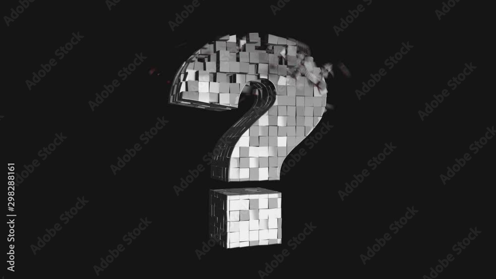 Transformer font - Build and destroy question mark ? from metallic ...