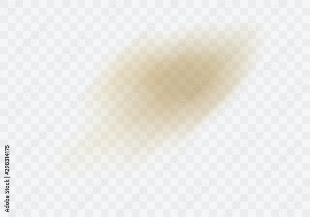 Desert sandstorm, brown dusty cloud or dry sand flying with gust of ...