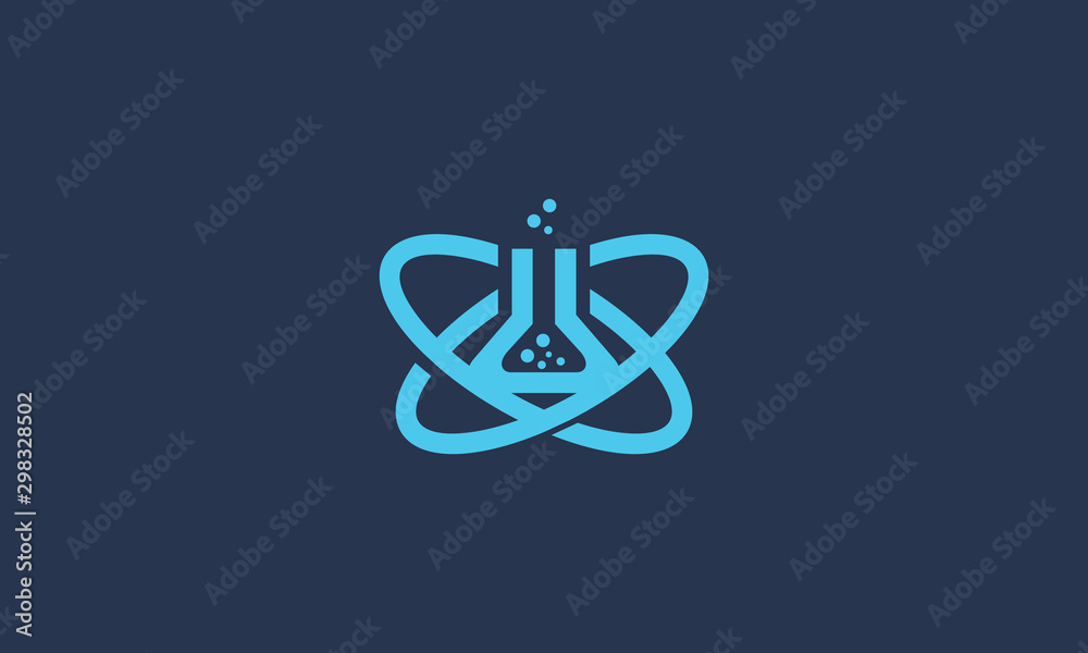 LAB SCIENCE logo design Stock Vector | Adobe Stock