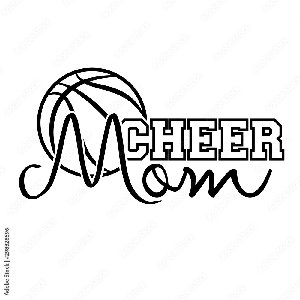 Cheer mom vector clip art. Sports digital files. Downloads file ...