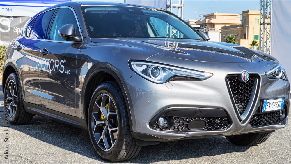 The beautiful Italian design of new SUV Stelvio from Alfa Romeo ...