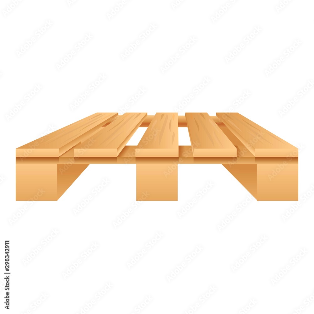 Cargo pallet icon. Cartoon of cargo pallet vector icon for web design ...