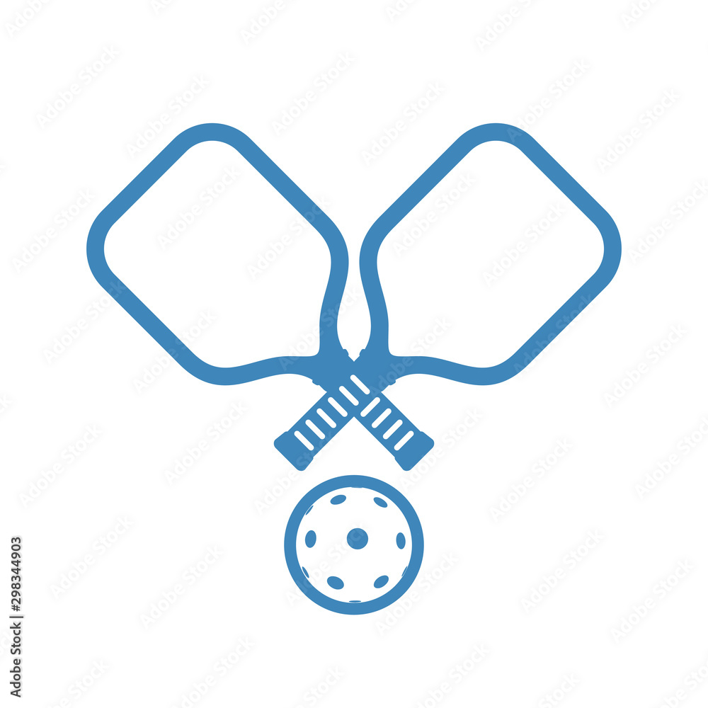 Pickleball sport symbol Stock Vector | Adobe Stock
