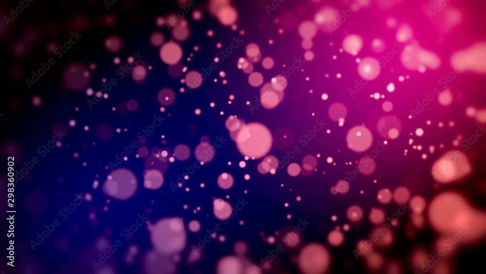 Pink Bokeh Animation Background particles Stock Video | Adobe Stock